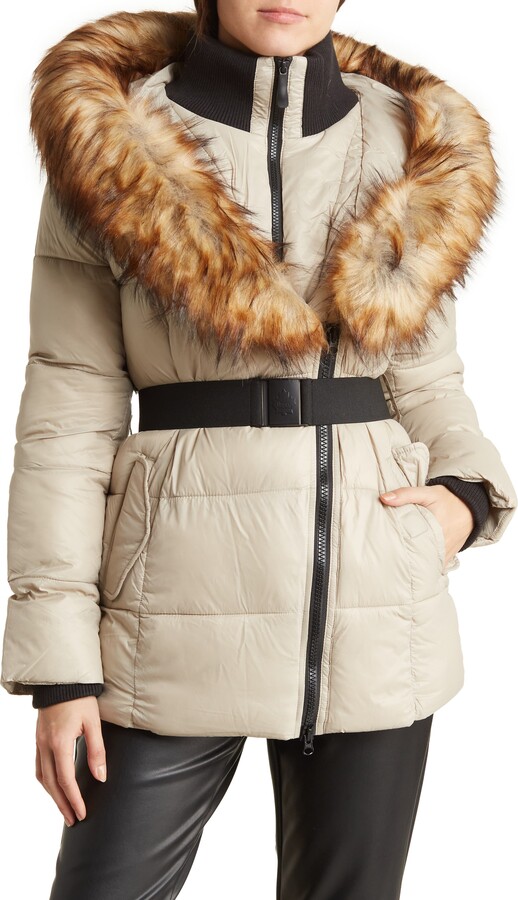 TOBOGGAN Eva Faux Fur Trim Puffer Jacket - ShopStyle
