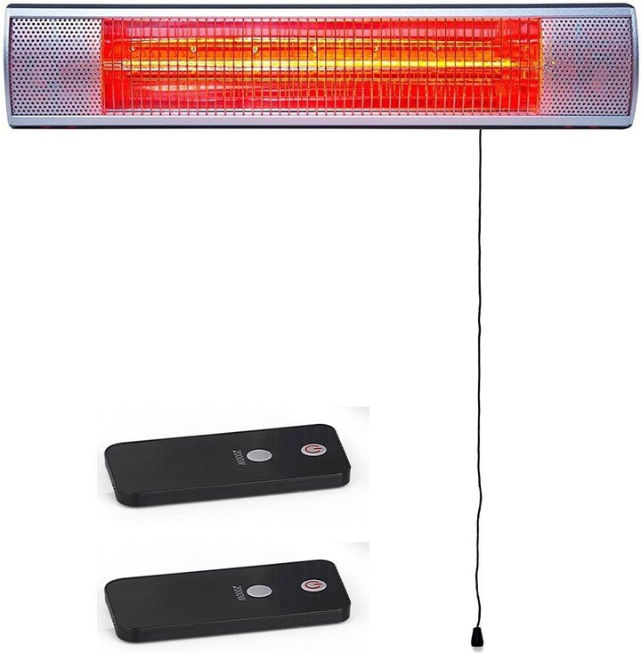 MYLEK Electric Patio Heater Outdoor IP65 Wall Mounted Remote Control ...