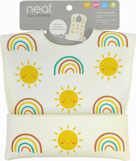 Neat Solutions Toddler Silicone Fold Down Bib - Neutral - ShopStyle