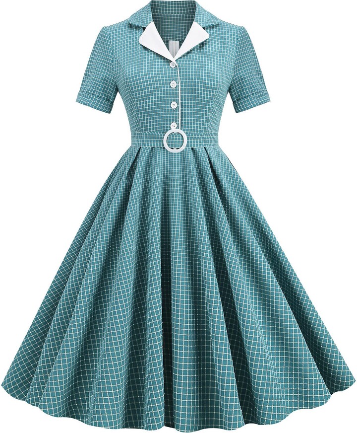 IBTOM CASTLE 1950s Dresses for Women Plus Size Vintage Classy 50s Style ...