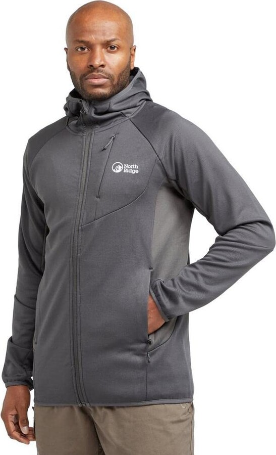 NORTH RIDGE Men's Rapid Full Zip Technical Hoodie with 3 Pockets ...