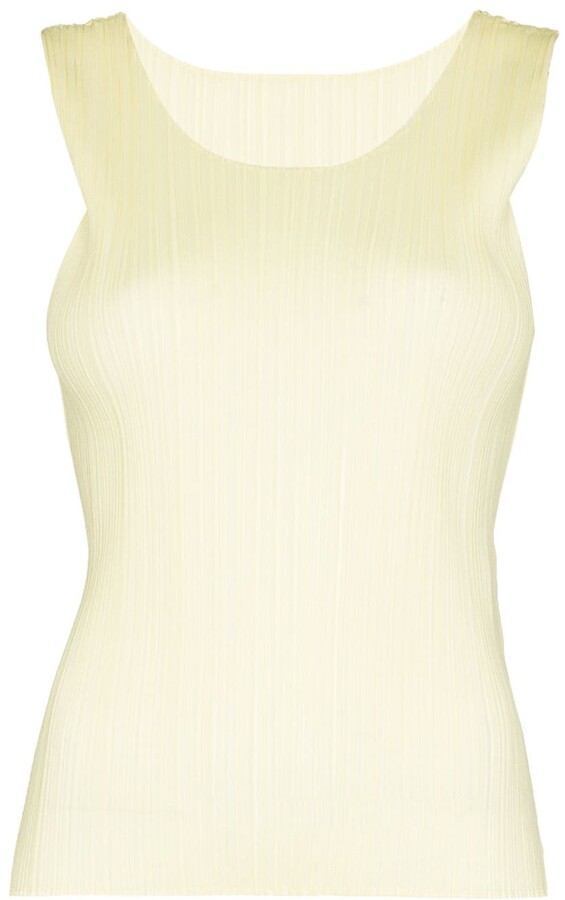 Pleats Please Issey Miyake Plisse-Effect Tank Top - ShopStyle