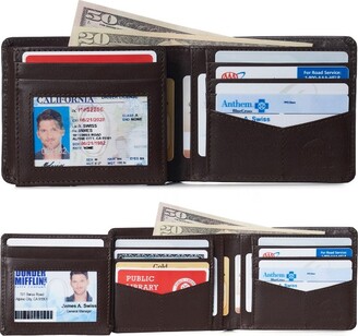 Alpine Swiss RFID Luka Men's Flip ID Wallet Deluxe Capacity ID Bifold ...