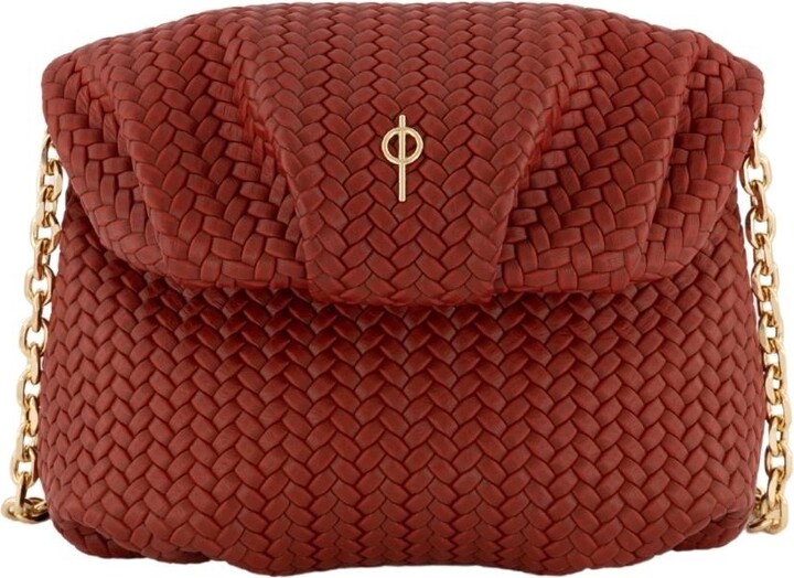 Otrera - Braid Print Baby Leda Red - Leather Crossbody - ShopStyle ...