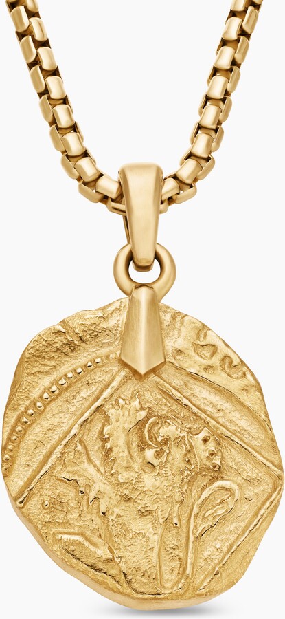 David Yurman Shipwreck Coin Amulet in 18K Yellow Gold - ShopStyle Jewelry