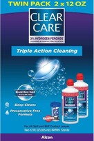 Clear Care Triple Action Cleaning and Disinfecting Contact Lens Solution - Twin Pack - 24 fl oz ...