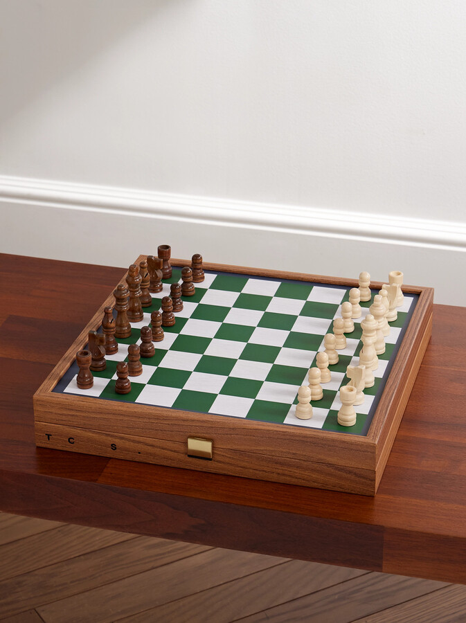 The Conran Shop Milos Wood and Leather Combo Game Set - ShopStyle