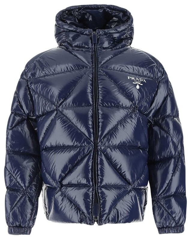 Prada Logo Print Quilted Jacket - ShopStyle