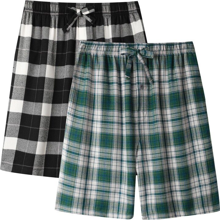 BAMBOO COOL Mens Shorts Pj Pyjamas Bottoms for men with Pockets 2 Pack ...