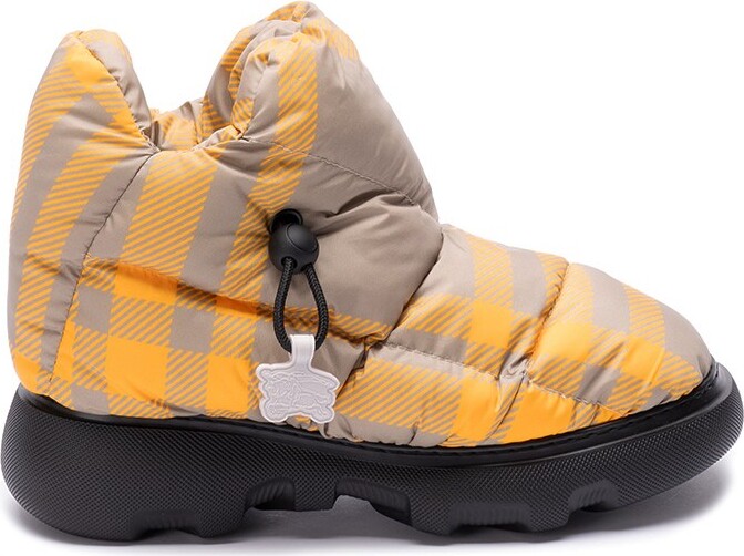Burberry `Pillow Check` Puffer Shoes - ShopStyle Boots