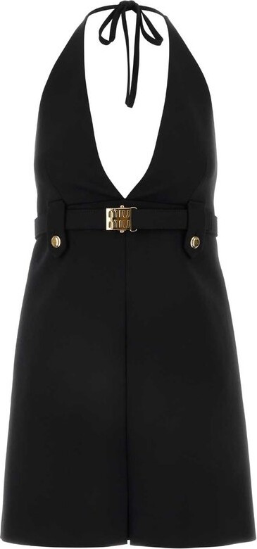Miu Miu Tie-Fastened Dress - ShopStyle