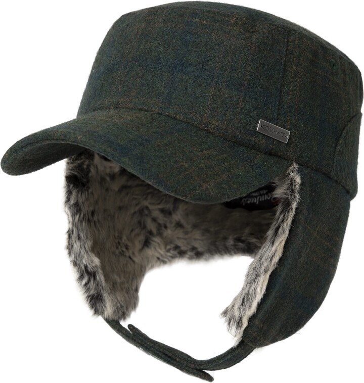 Fancet Winter Faux Fur Earflap Trapper Hunting Hat Military Army Cap ...