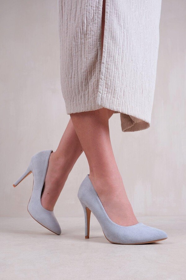 Where's That From 'Leah' Toe Pumps High Heels - Grey - ShopStyle
