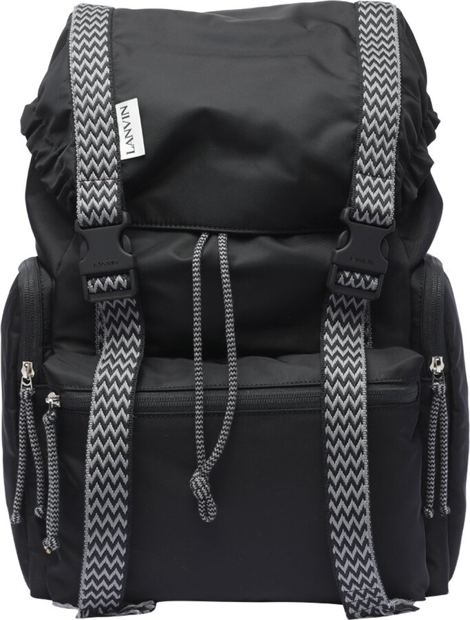 Lanvin Curb Buckle Detailed Zip-Up Backpack - ShopStyle