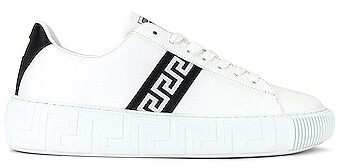Versace Greca Sneaker in White - ShopStyle