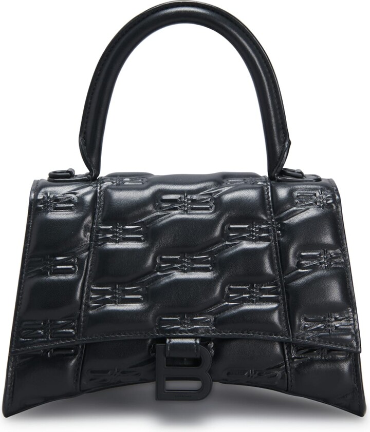 Balenciaga Hourglass High Frequency Small Monogram Top-Handle Bag ...