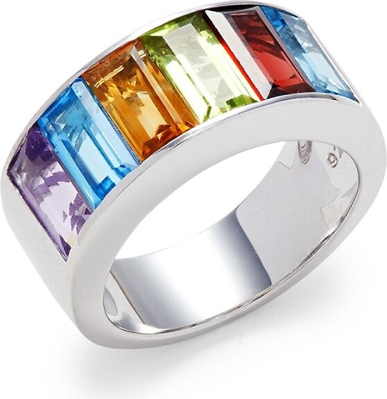 Effy ENY Sterling Silver & Multi Stone Band Ring - ShopStyle