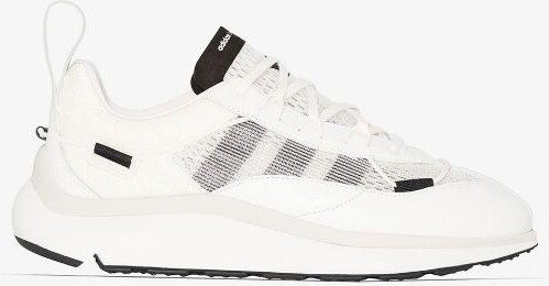 Y-3 White Shiku Run Sneakers - ShopStyle