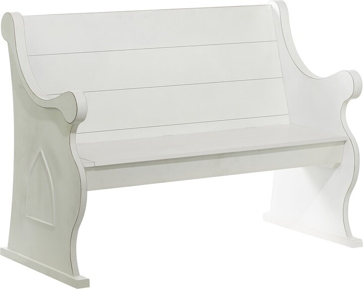 Peyton Lane Farmhouse Solid White Wood Outdoor Bench - ShopStyle