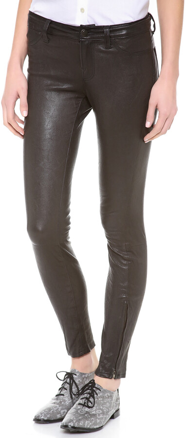 J Brand Super Skinny Leather Pants - ShopStyle