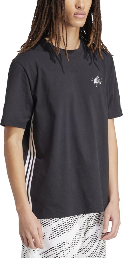 adidas Men's All Szn Snack Attack 3-Stripes Logo Graphic T-Shirt ...