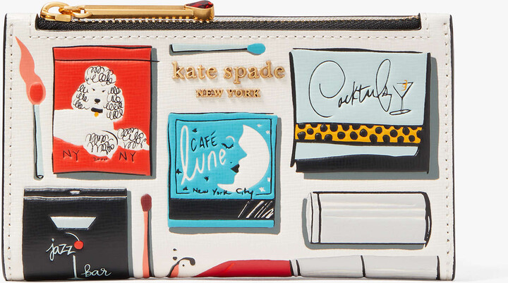 Kate Spade Morgan Matchbox Embossed Small Slim Bifold Wallet - ShopStyle