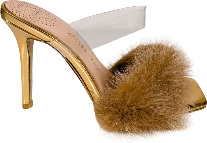 AZALEA WANG Foxy Faux Fur Sandal - ShopStyle