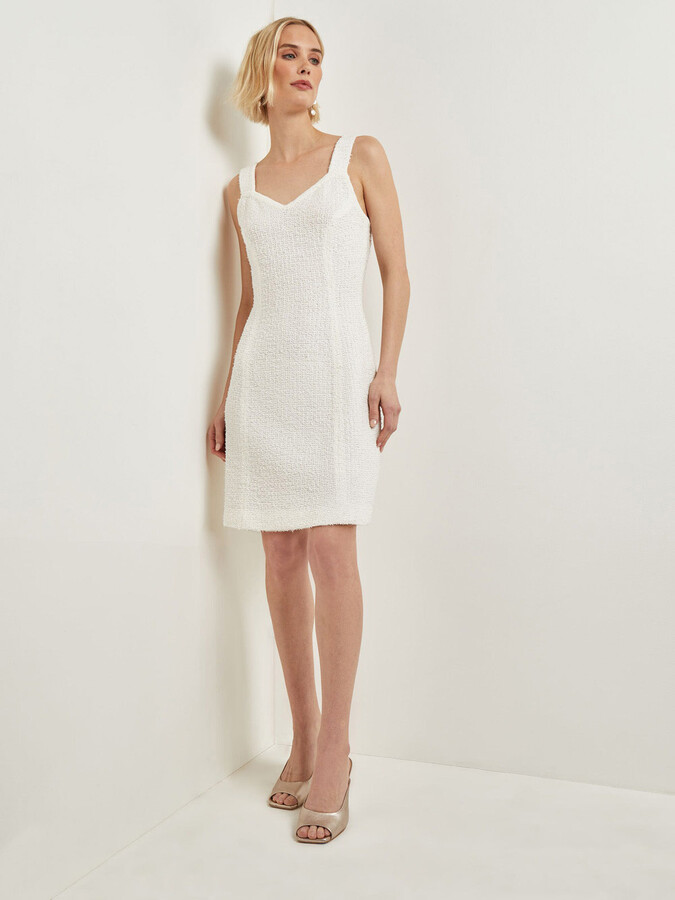 Misook Eyelash Boucle Princess Seam Sheath Dress - ShopStyle