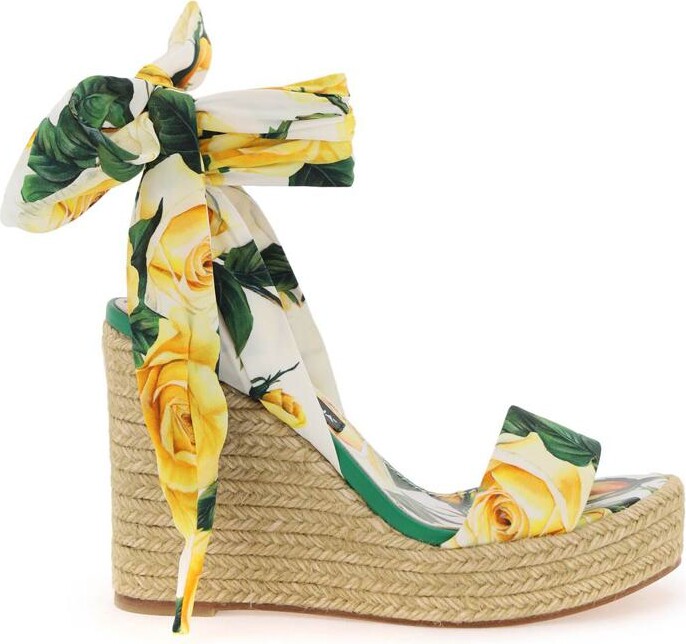 Dolce & Gabbana Lolita Wedge Sandals - ShopStyle