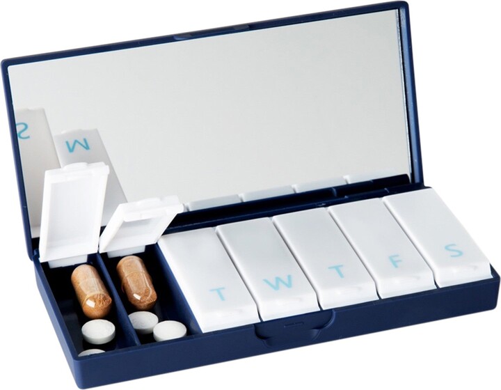 Navy Blue Pill Box - ShopStyle