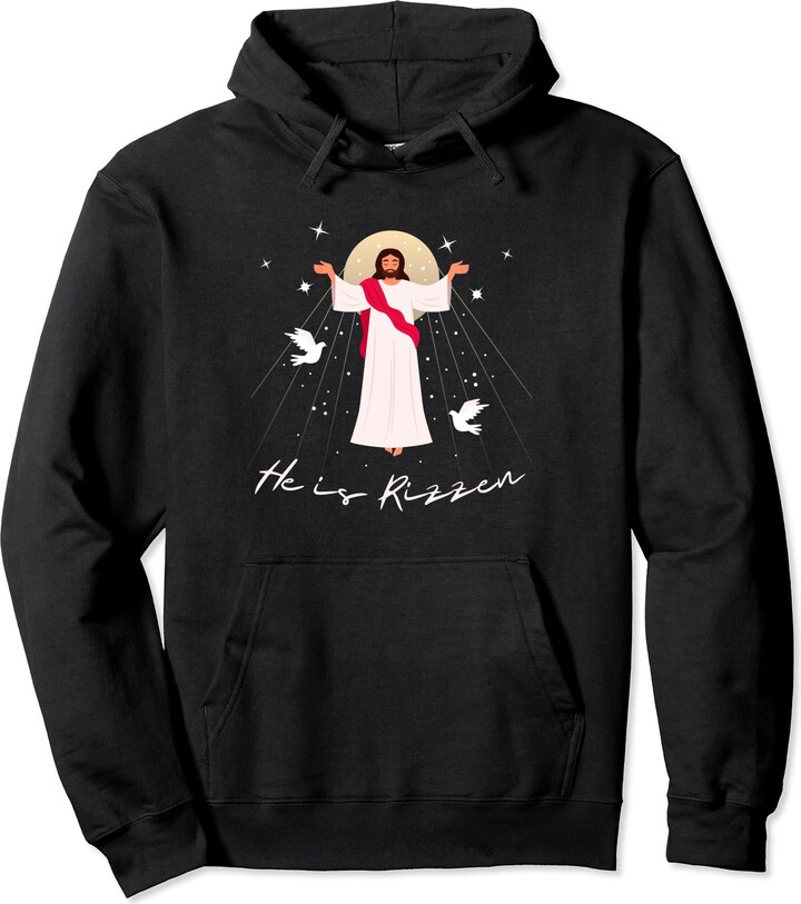 Funny Meme Christian Easter Jesus Apparel He is Rising Rizzing Funny ...