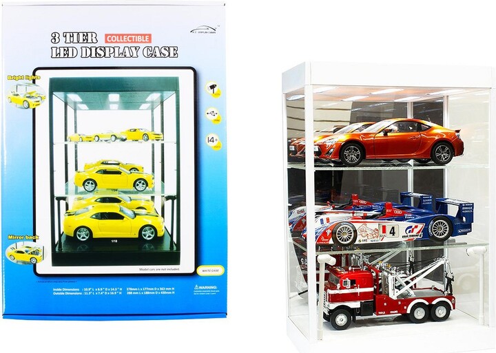 Other World Computing White Display Showcase Desktop 3-Tier with Two ...