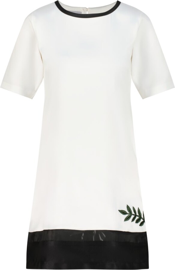 Dhara Sheth Dubai Pristine Embroidered Mini Dress - White - ShopStyle