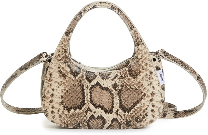 Coperni Micro Swipe Baguette Snake Embossed Leather Top Handle Bag - ShopStyle
