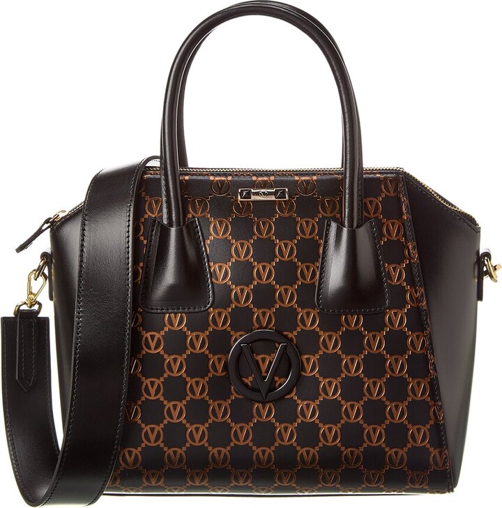 Valentino By Mario Valentino Minimi Monogram Leather Satchel - ShopStyle