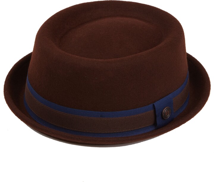 Dasmarca Hats Leo Brown Felt Skimpy Brim Short Brim Rude Boy Mod Style ...