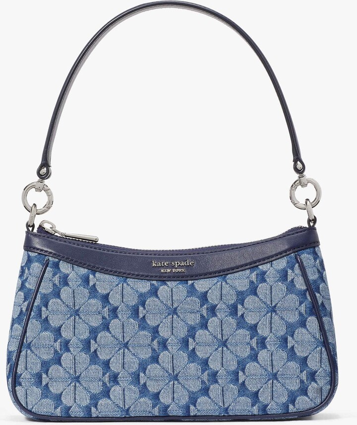 Kate Spade Spade Flower Jacquard Denim Convertible Shoulder Bag - ShopStyle
