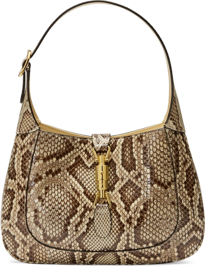 Gucci Jackie 1961 python small shoulder bag - ShopStyle