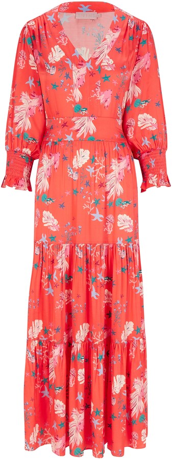 Romy Maxi Dress - Coral Fish Print Pre-Order - ShopStyle