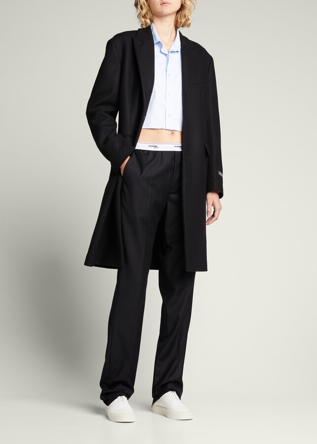 HommeGirls Classic Oversized Wool Overcoat - ShopStyle Coats