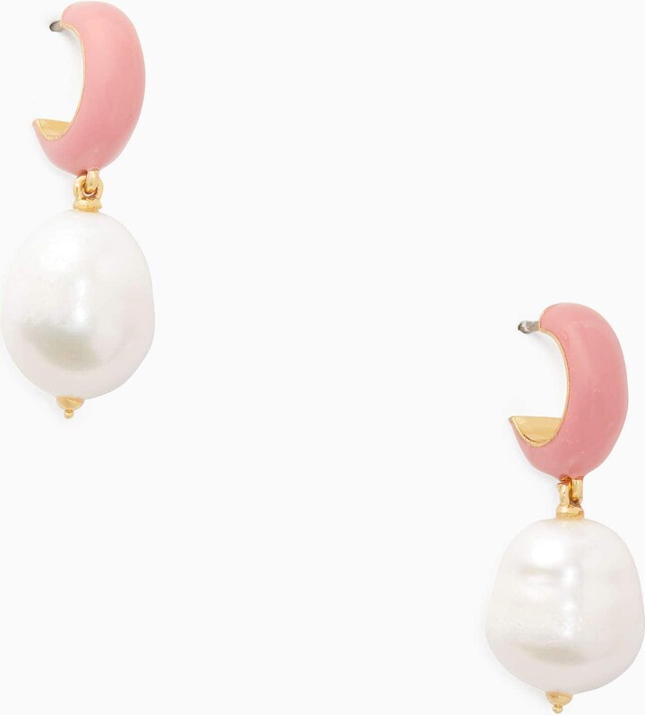 Kate Spade Candy Drops Enamel Pearl Drop Hug - ShopStyle Earrings