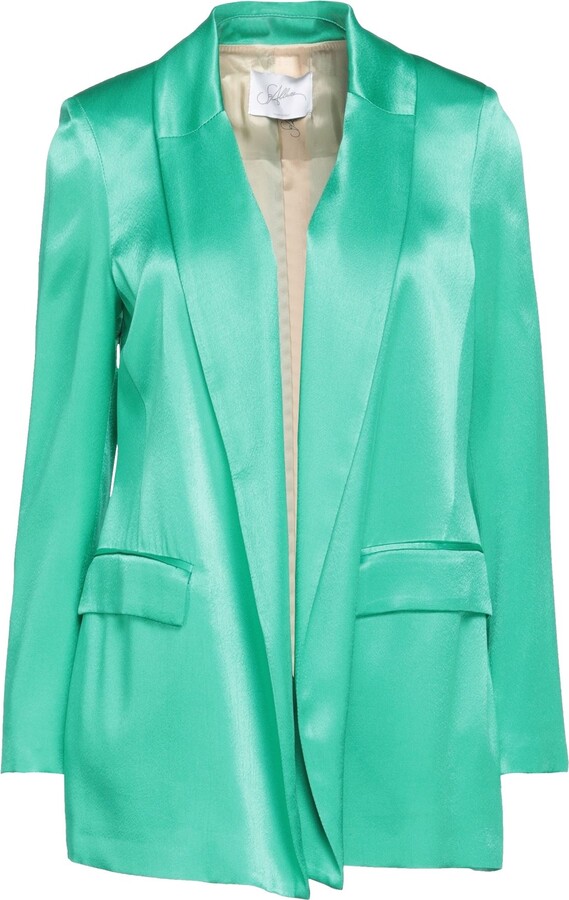 Soallure Suit Jacket Emerald Green - ShopStyle