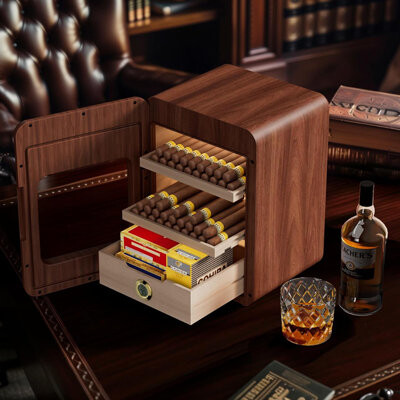 George Oliver Cigar Humidor, Cigar Humidor Cabinet For 200 Cigars With ...