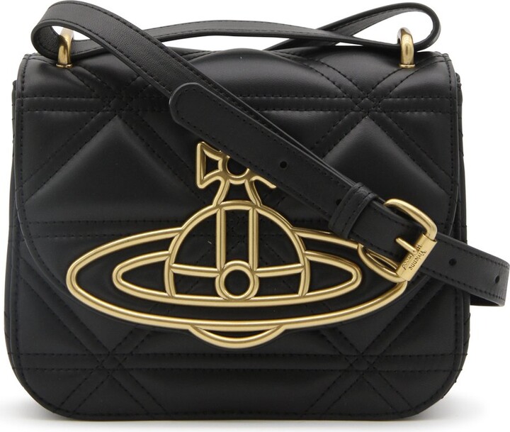 Vivienne Westwood Logo-Plaque Quilted Shoulder Bag - ShopStyle