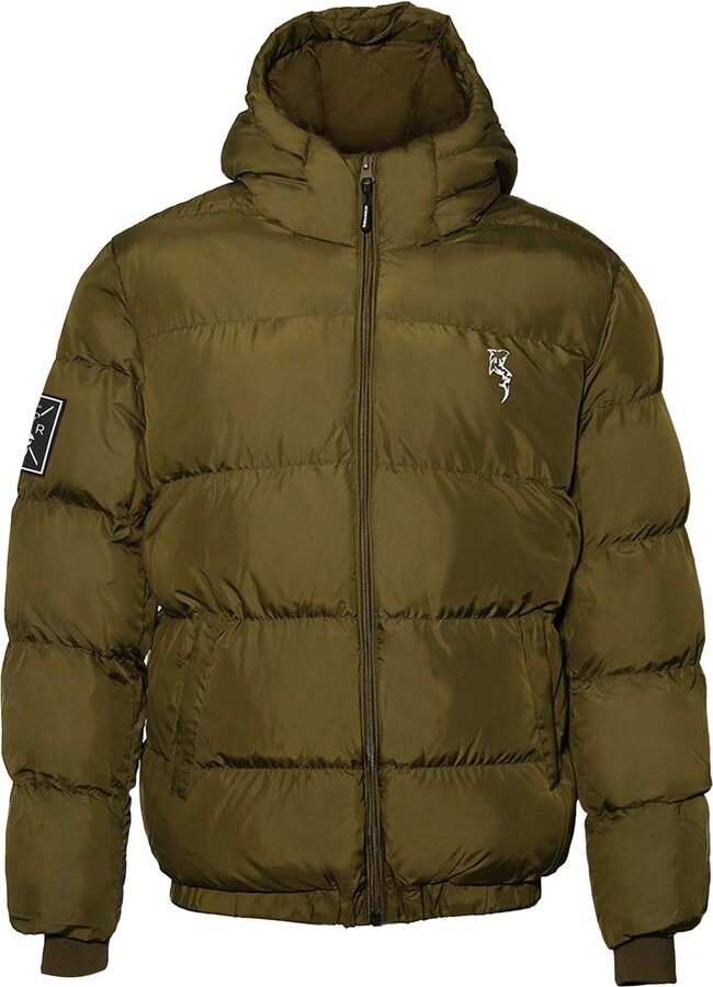 Ocean Rebel Men's Oversized Puffer Jacket - Military Green - ShopStyle