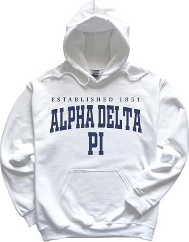 Kite and Crest Alpha Delta Pi Hoodie - ADPI Bold Letters Sweatshirt ...