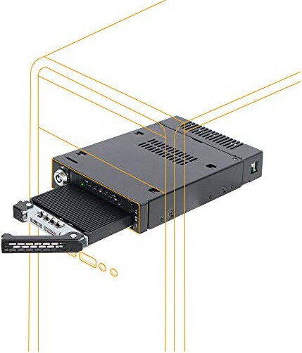 Icy Dock 2x M.2 PCIe NVMe SSD Mobile Rack - ToughArmor MB834M2KB ...