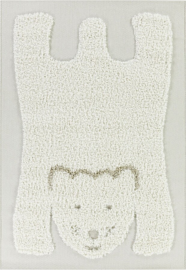 Balta Mod-Tod Teddy Bear Kids Animal Indoor/Outdoor Area Rug - 3'11" x ...