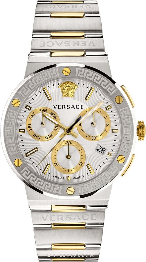 Versace Men's Greca Logo Chrono Watch - ShopStyle