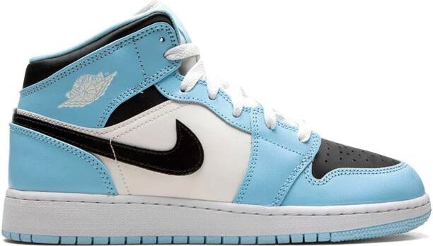 Sneakers Jordan 1 Mid Ice Blue Gs Shoes - ShopStyle